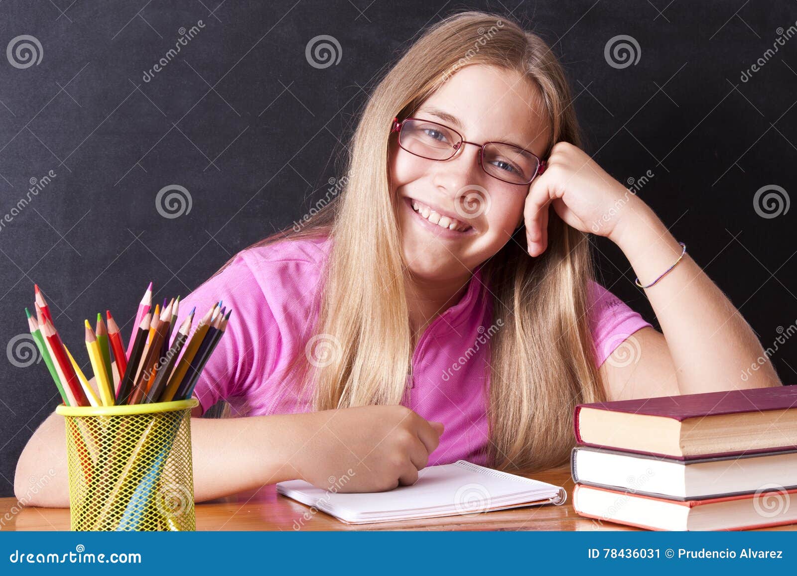Girl studying stock image. Image of kids, lifestyle, education - 78436031