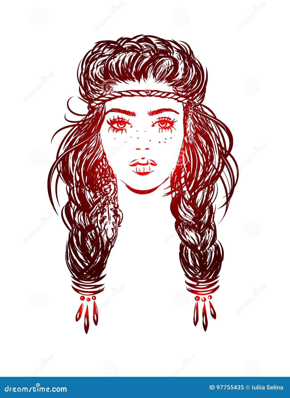 Bohemian Girl Drawing