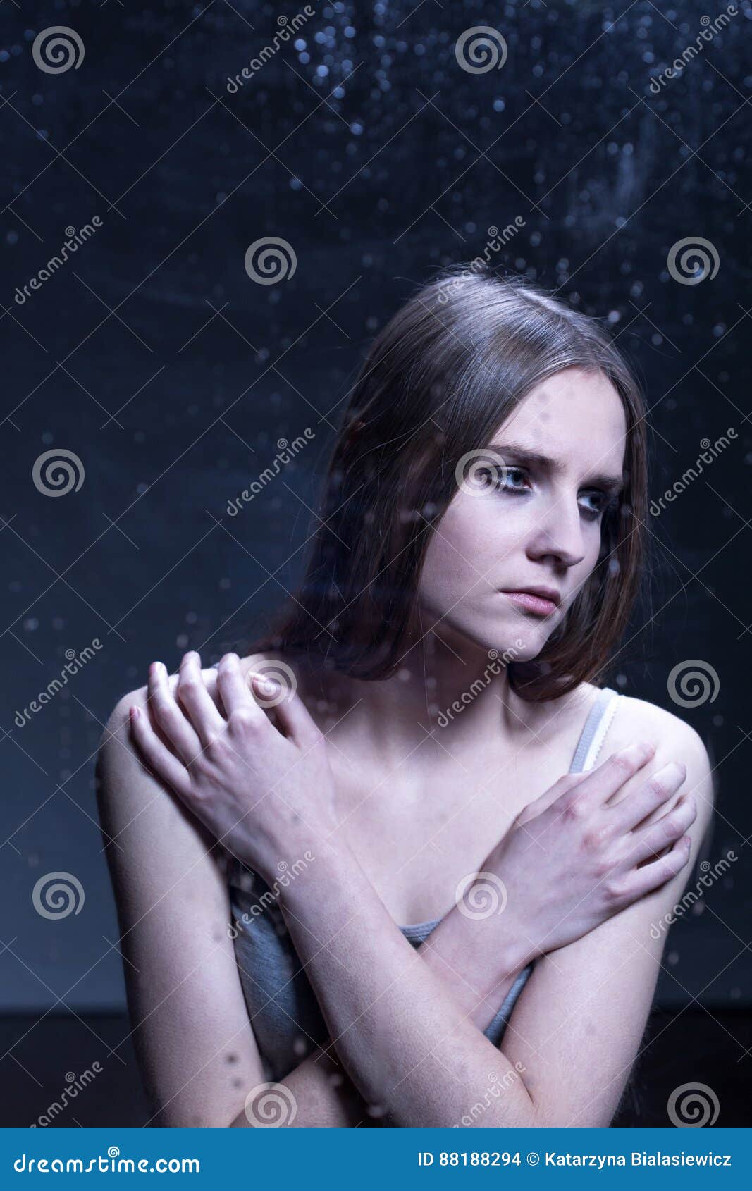 Girl Suffering from Depression Stock Photo - Image of despair, stress ...
