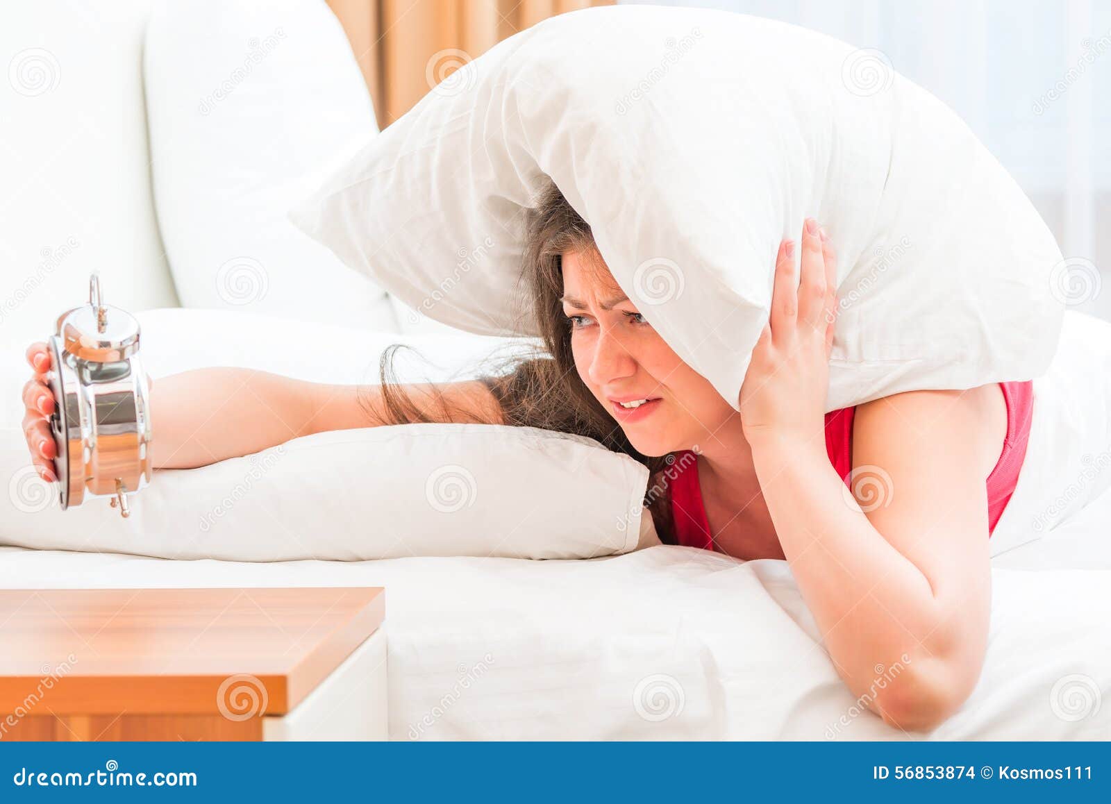 Girl Suffering from Insomnia Stock Photo - Image of emotion, ethnicity ...