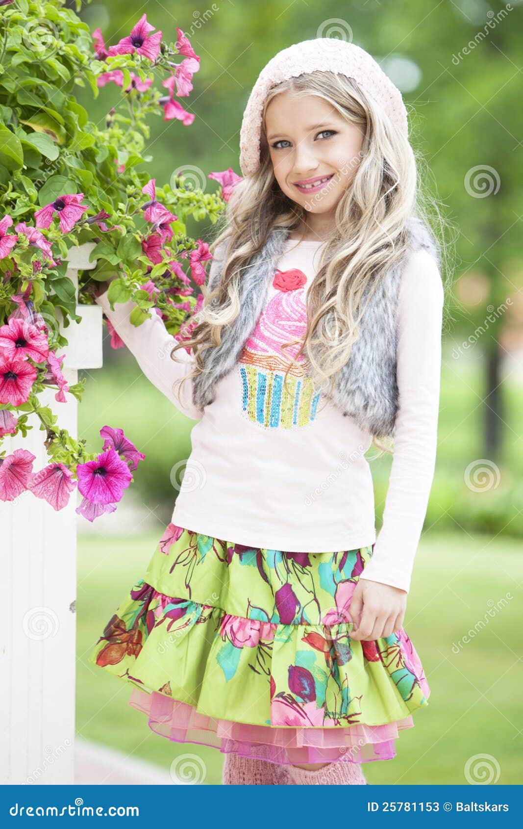 Girl in Summer stock image. Image of childhood, caucasian - 25781153