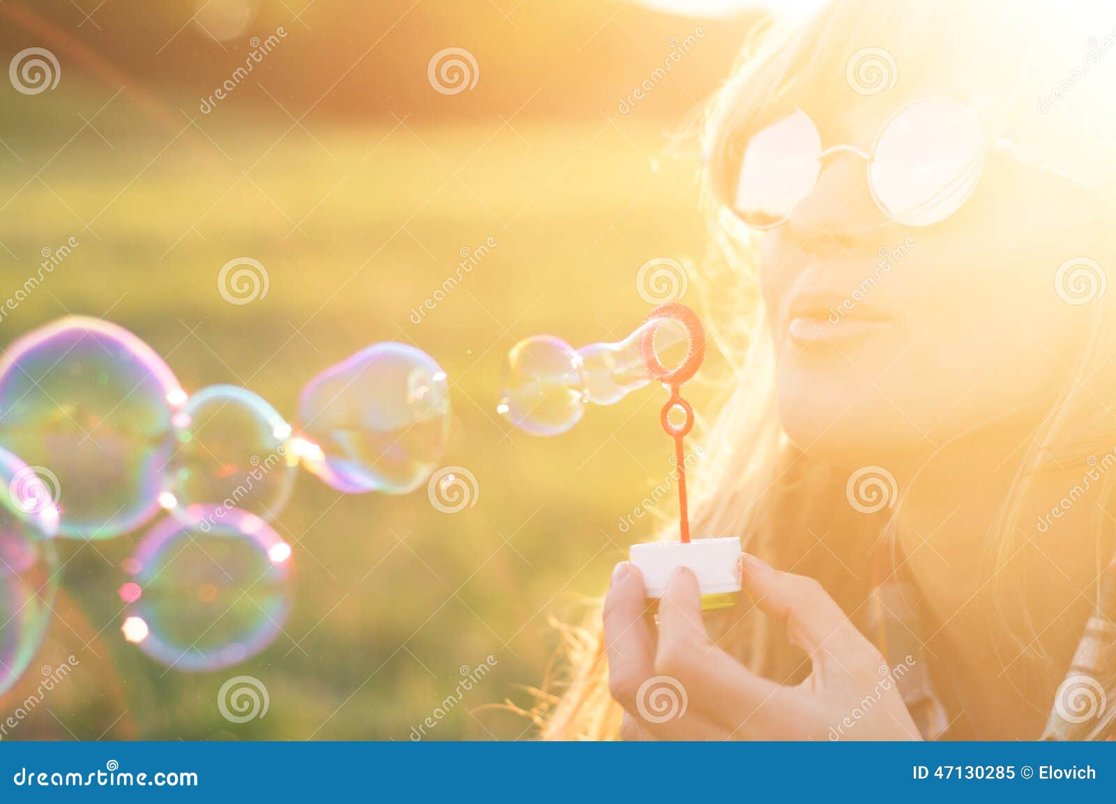 Girl in the summer sun stock image. Image of girl, sunny - 47130285