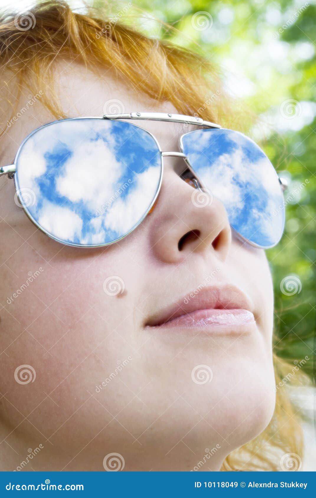 Girl in sunglasses stock image. Image of fashion, reflection - 10118049