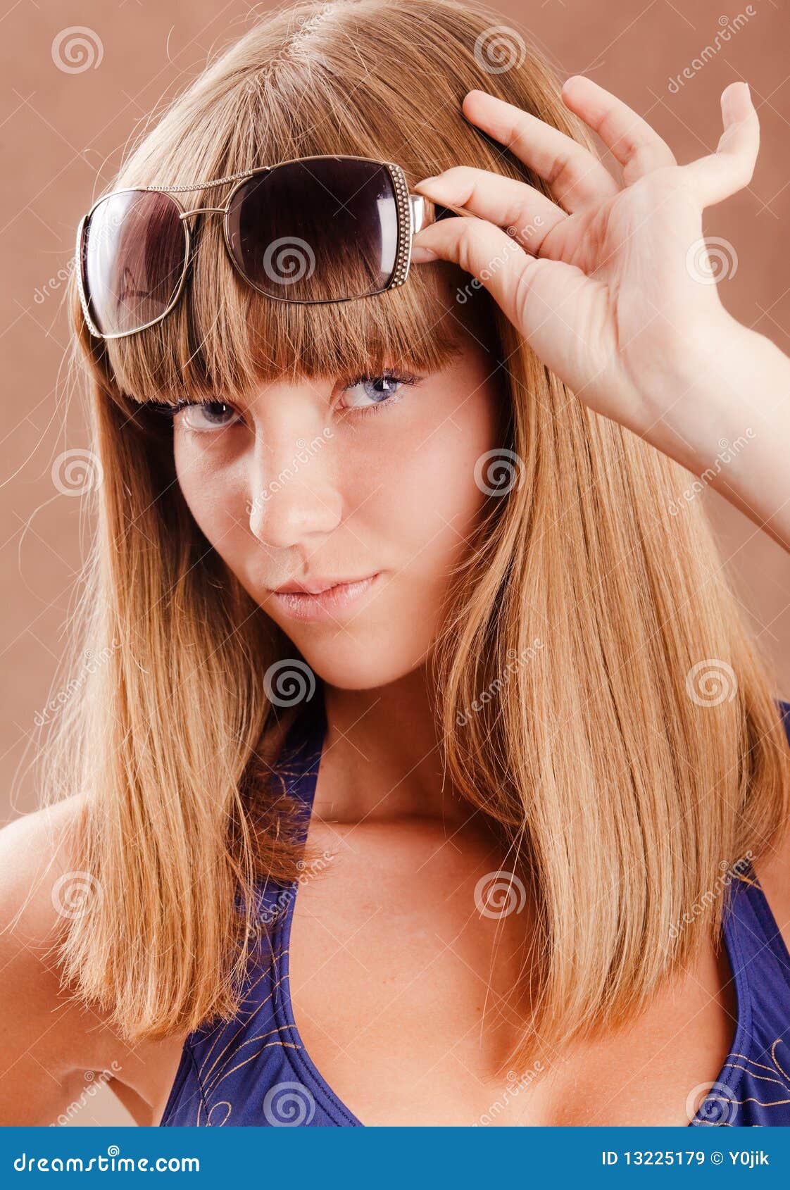 Girl with sunglasses stock image. Image of woman, fashion - 13225179