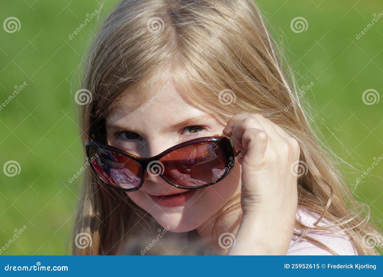 Girl with sunglasses stock image. Image of happiness - 25952615