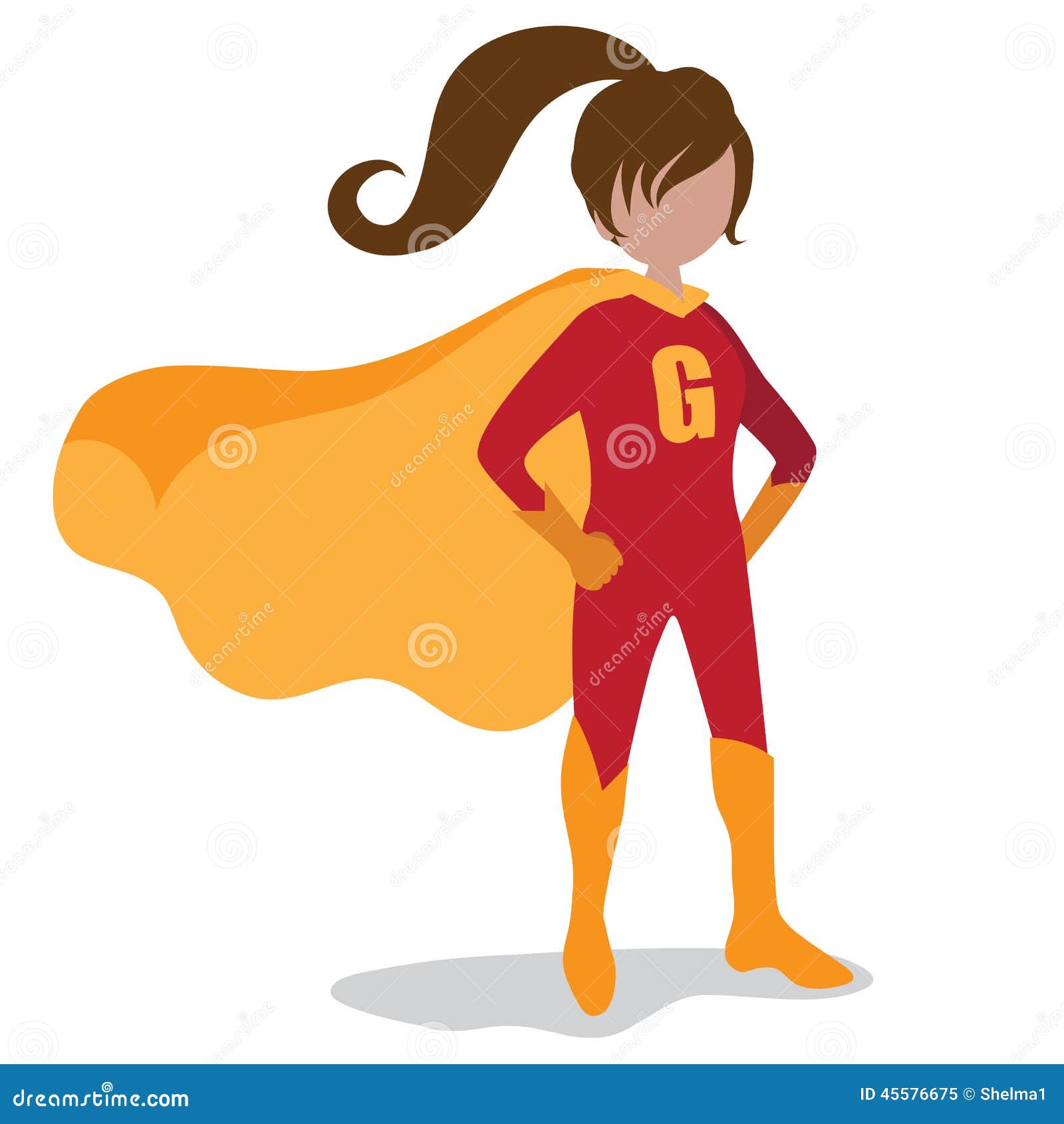 Girl Super Hero Burst Background Stock Vector - Image: 45576675