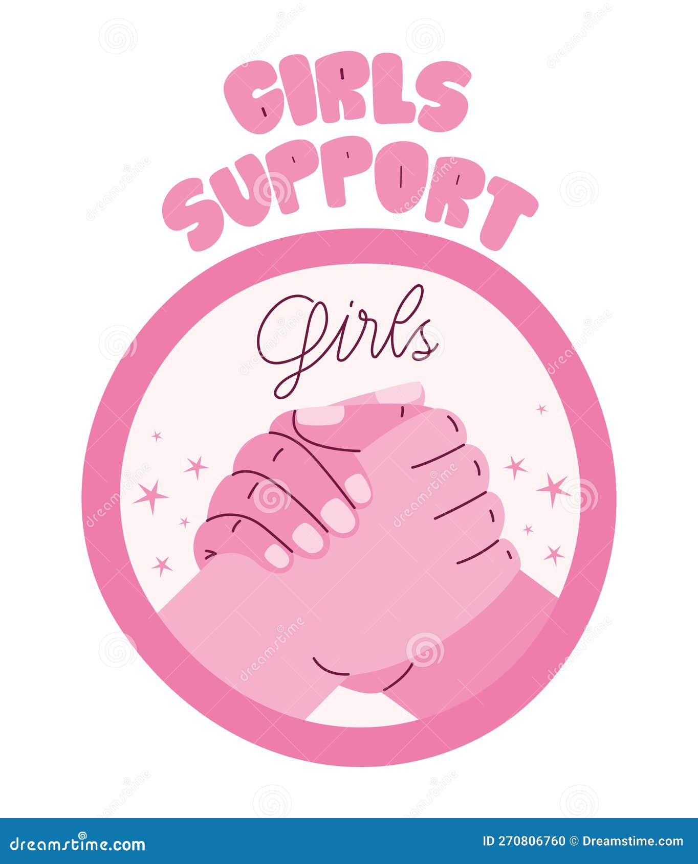 Girl support design stock vector. Illustration of women - 270806760