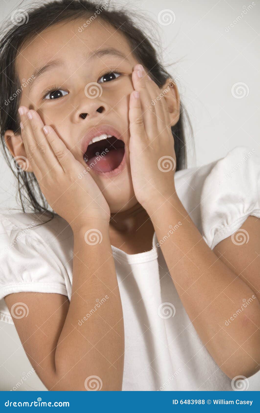 Girl with surprised look stock photo. Image of chinese - 6483988