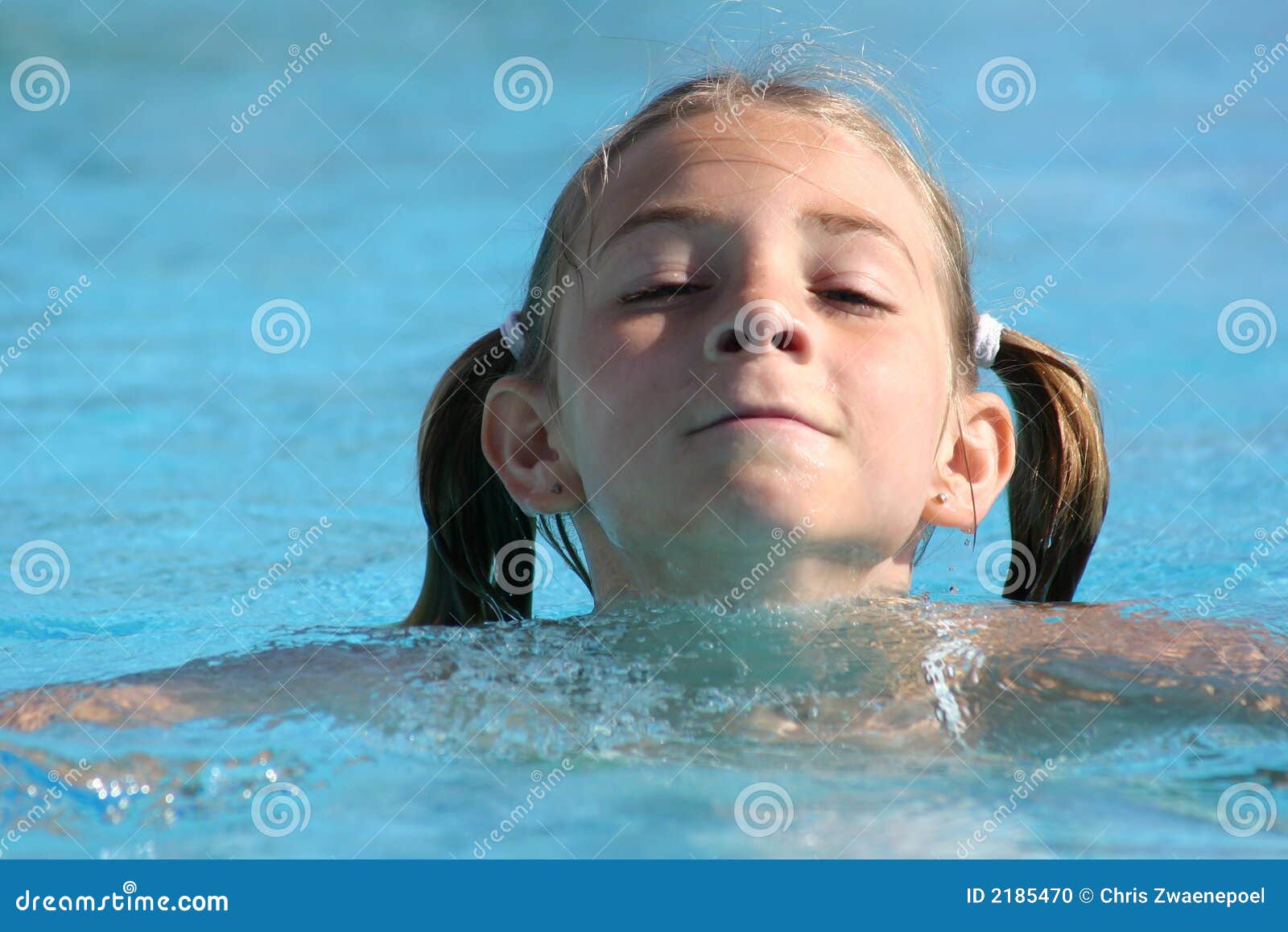 Girl swimming in the pool stock photo. Image of beautiful - 2185470