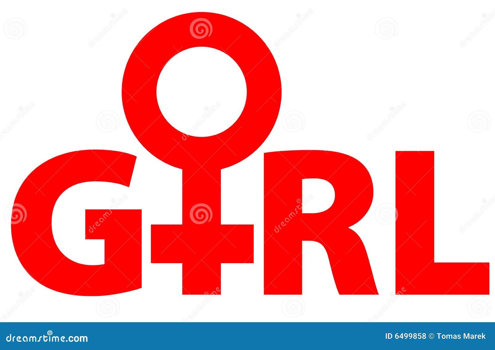 Girl symbol stock illustration. Illustration of female - 6499858