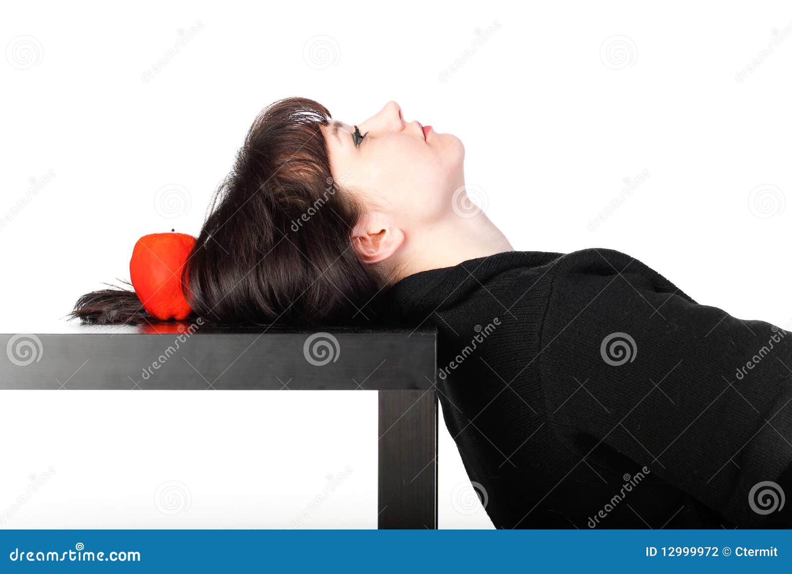 Girl on table stock photo. Image of skin, ethnicity, girl - 12999972