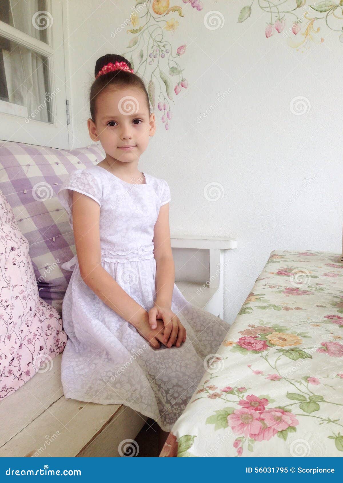 Girl at the table stock image. Image of sitting, warm - 56031795