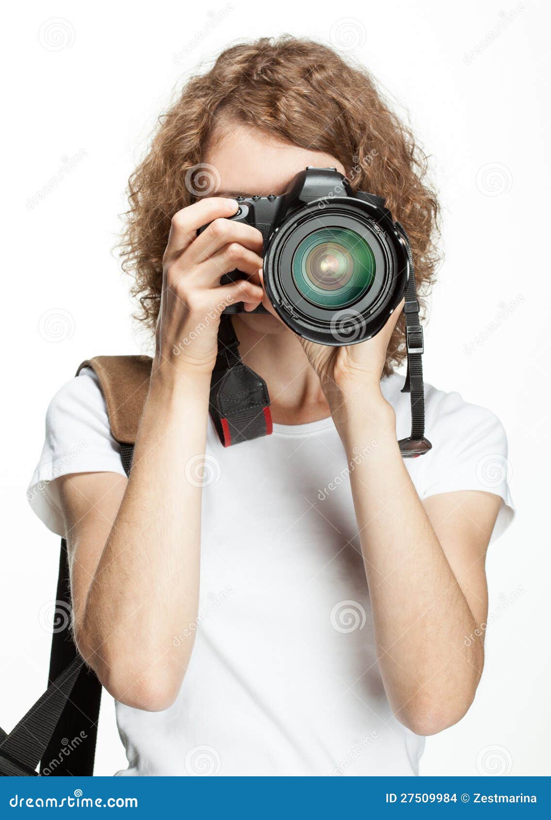 Girl Taking a Picture Using Digital Camera Stock Photo - Image of hobby ...
