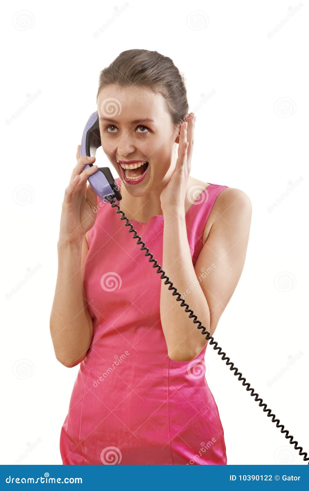 Girl talking over phone stock photo. Image of adult, female - 10390122