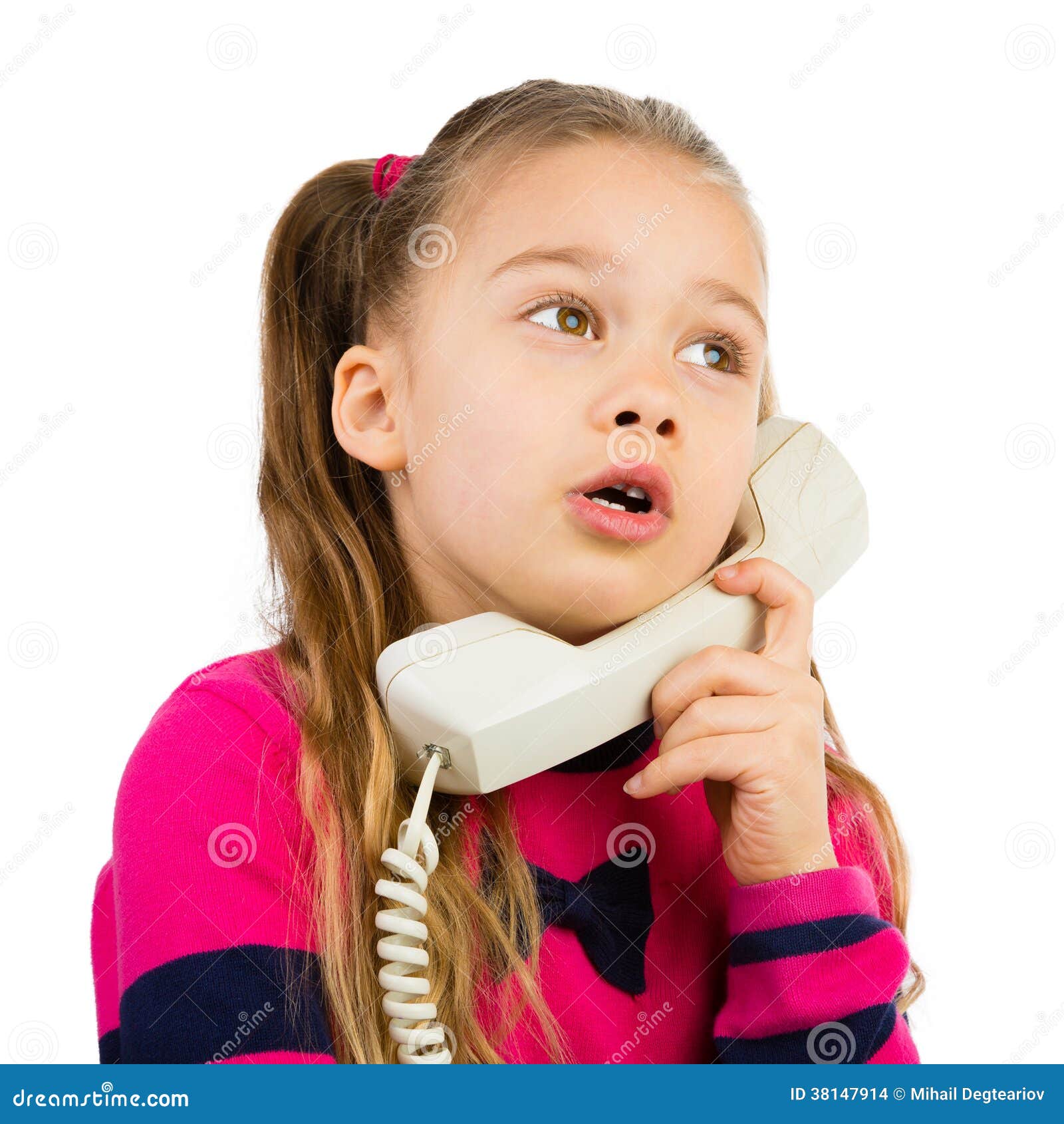 Girl Talking by the Phone stock photo. Image of romantic - 38147914