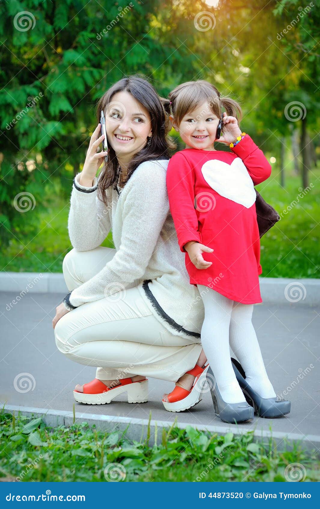 Girl talking on the phone stock photo. Image of beautiful - 44873520