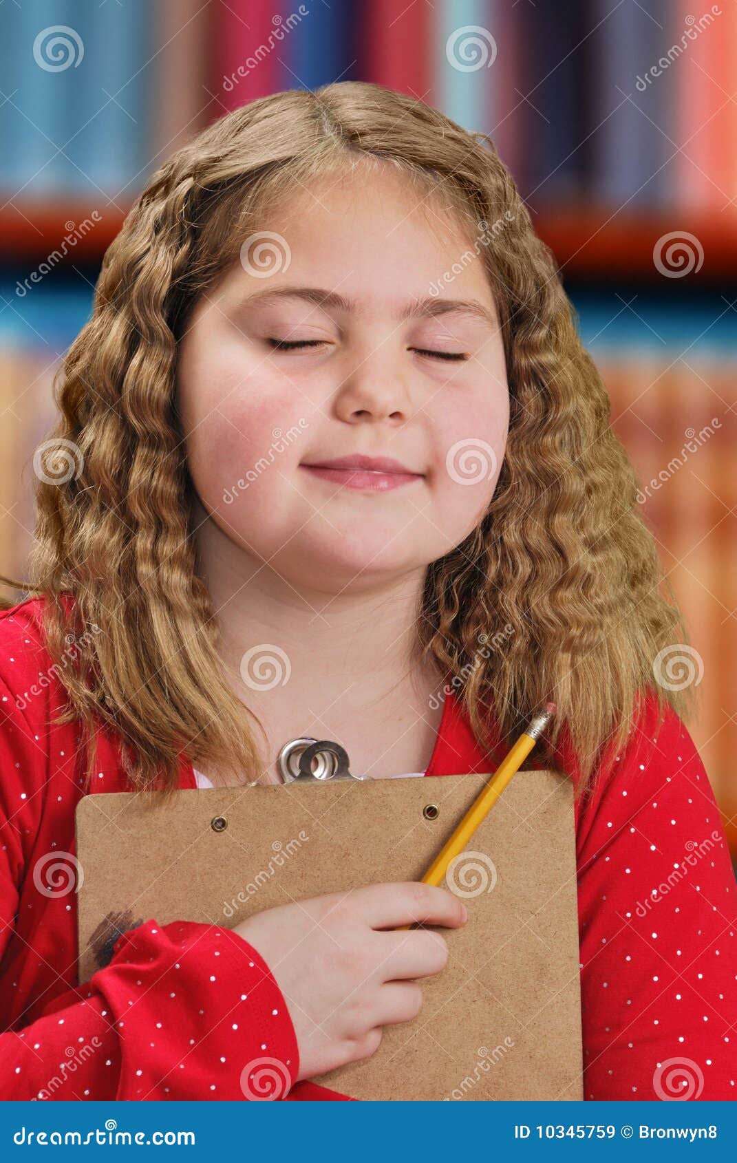 Girl Thinking stock image. Image of education, girl, child - 10345759