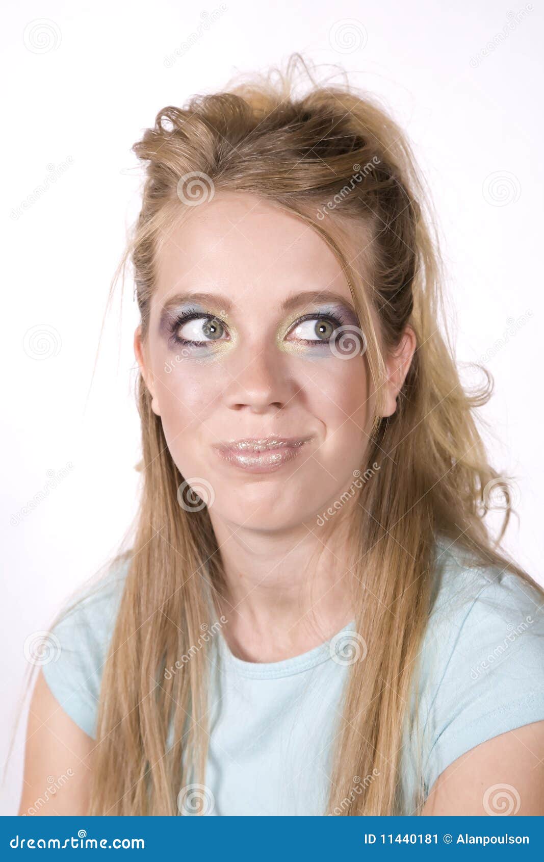 A girl thinking stock image. Image of casual, looking - 11440181