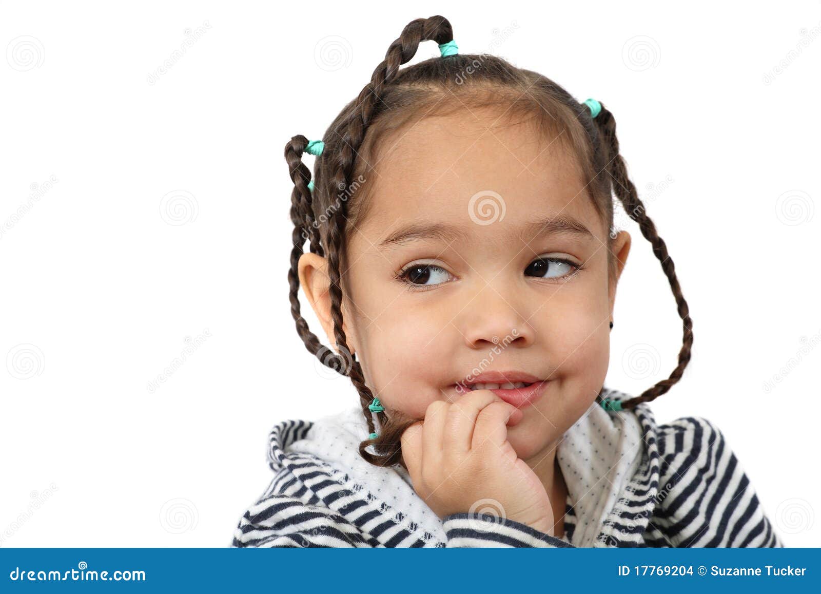 Girl thinking stock photo. Image of looking, waiting - 17769204