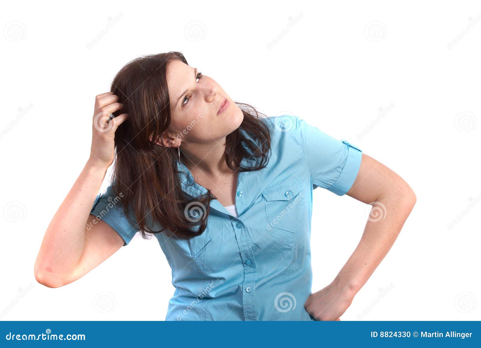 Girl Thinking Deeply