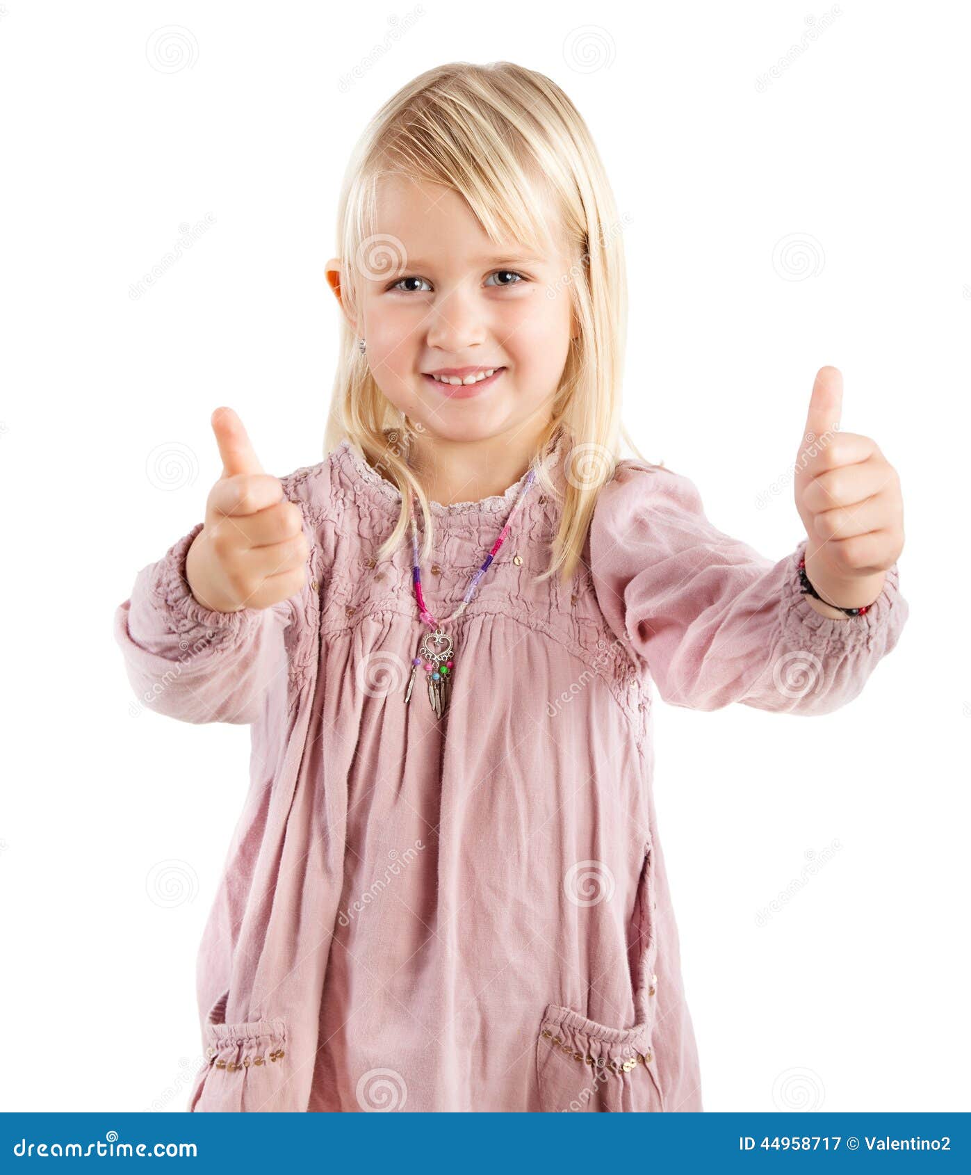 Girl with thumbs up stock image. Image of hand, girl - 44958717