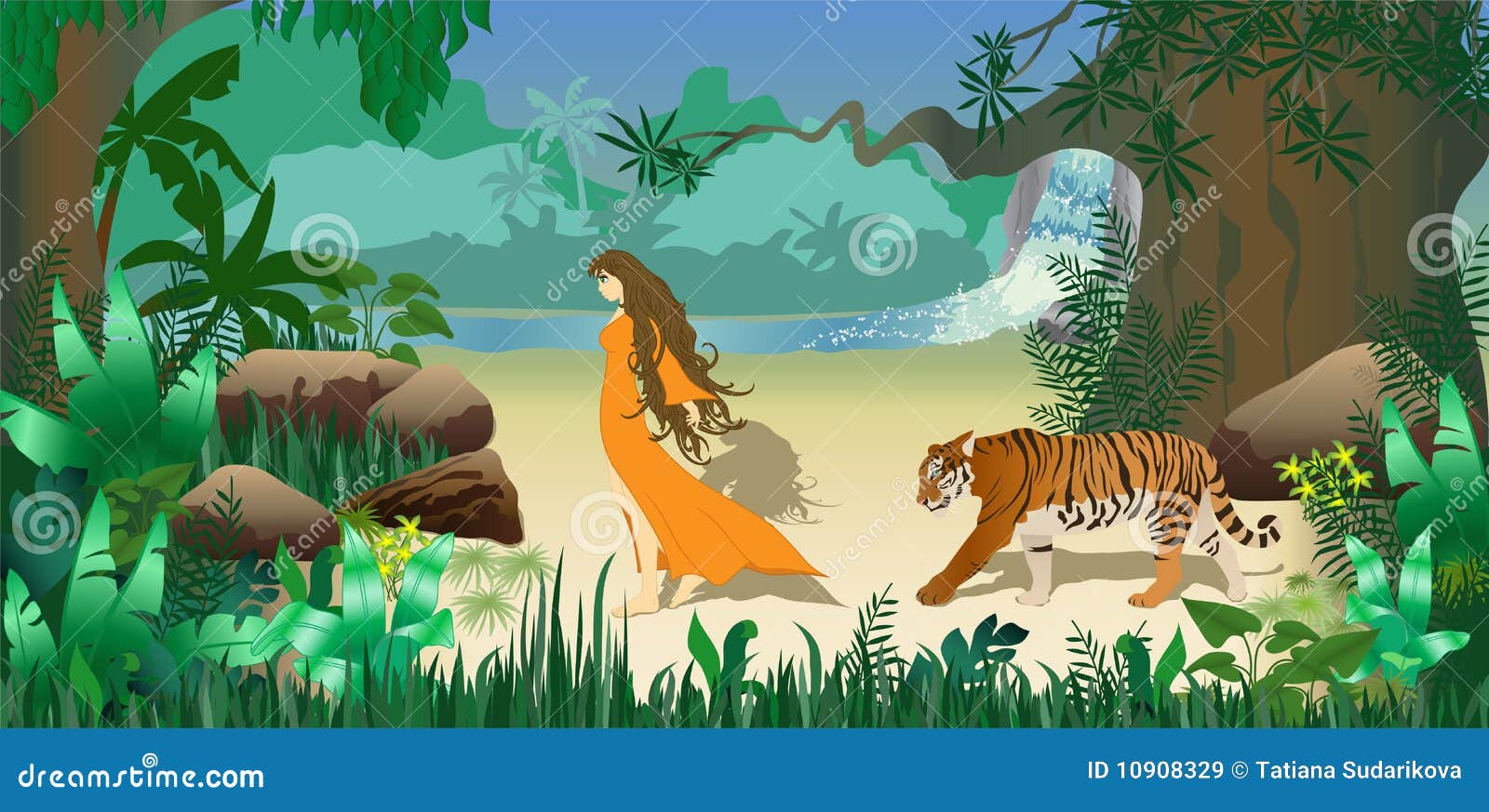 Lady Tiger Stock Illustrations – 162 Lady Tiger Stock Illustrations ...