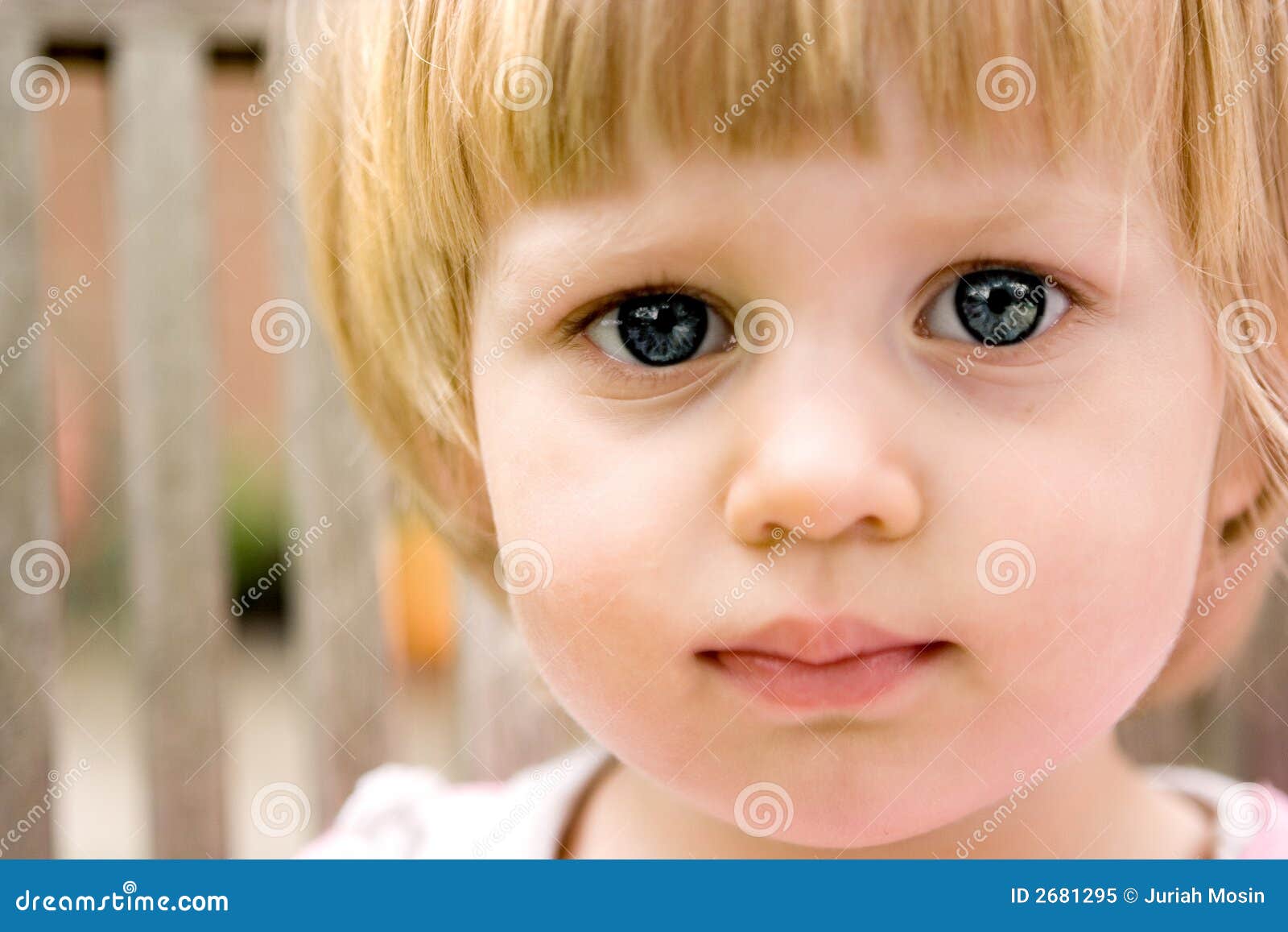 Girl Toddler Looking Curious. Stock Image - Image of pediatric, look ...
