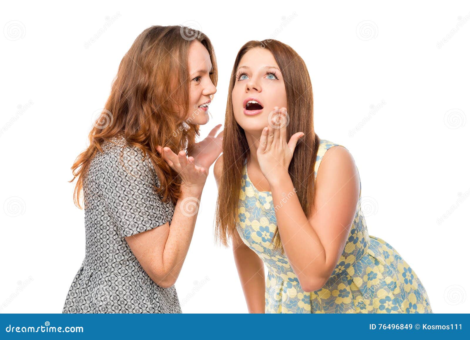 The Girl Told Her Friend Shocking News Stock Image - Image of blab ... The Girl Told Her Friend Shocking News Stock Image - Image of blab ...