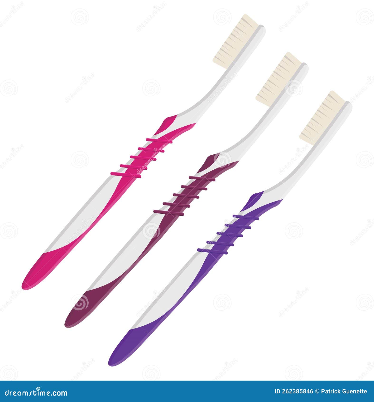 Girl toothbrushes, icon stock vector. Illustration of hygiene - 262385846