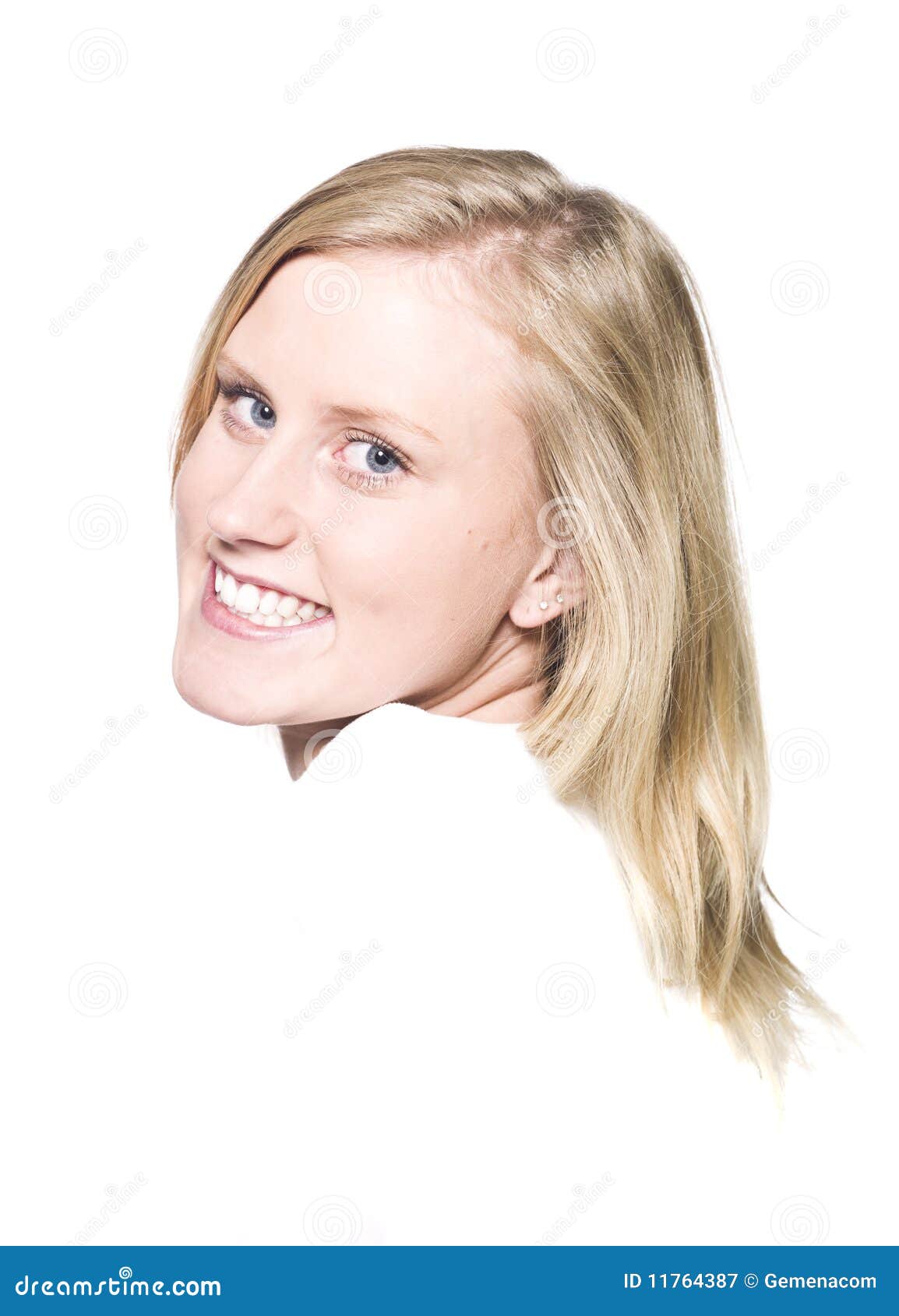 Girl with a Toothy Smile stock image. Image of person - 11764387