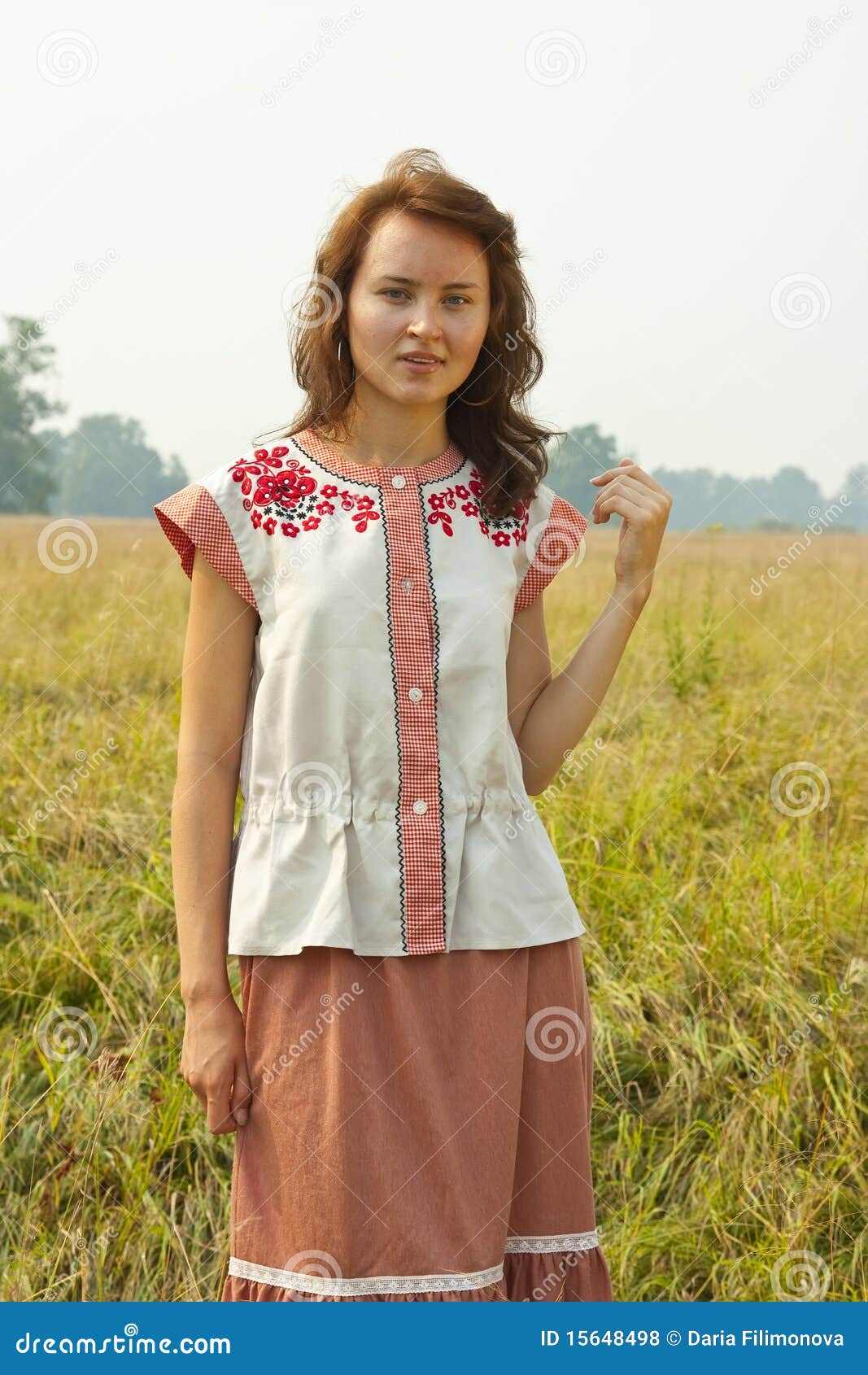 Girl in Traditional Clothes Stock Photo - Image of ethnicity, scene ...
