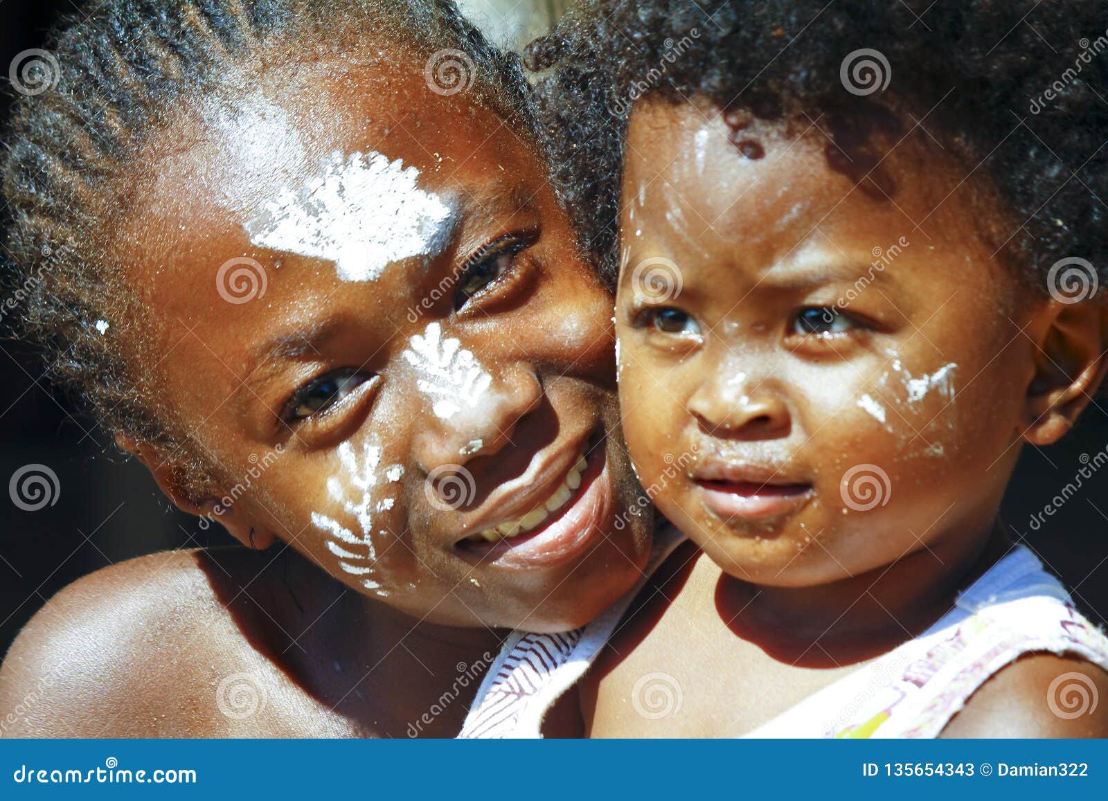 Girl with Traditionally Painted Face Stock Image - Image of ethnic ...