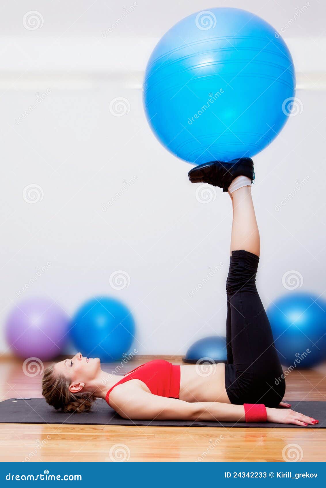 Girl on the training stock image. Image of determination - 24342233