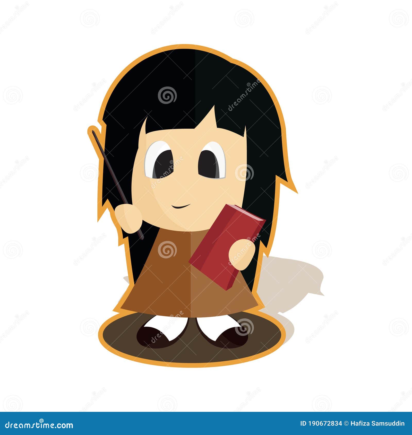 Print stock vector. Illustration of studying, tutoring - 190672834