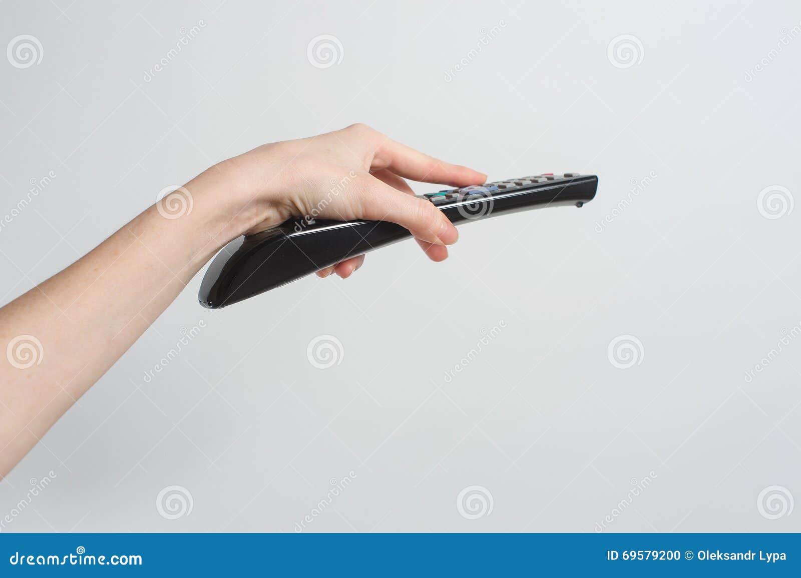 Girl with TV Remote Control Stock Photo - Image of internet, holding ...
