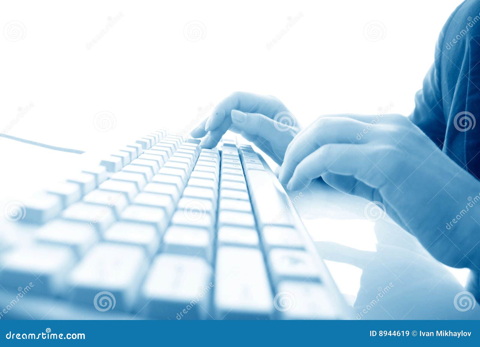 Girl typing stock image. Image of keyboard, button, executive - 8944619