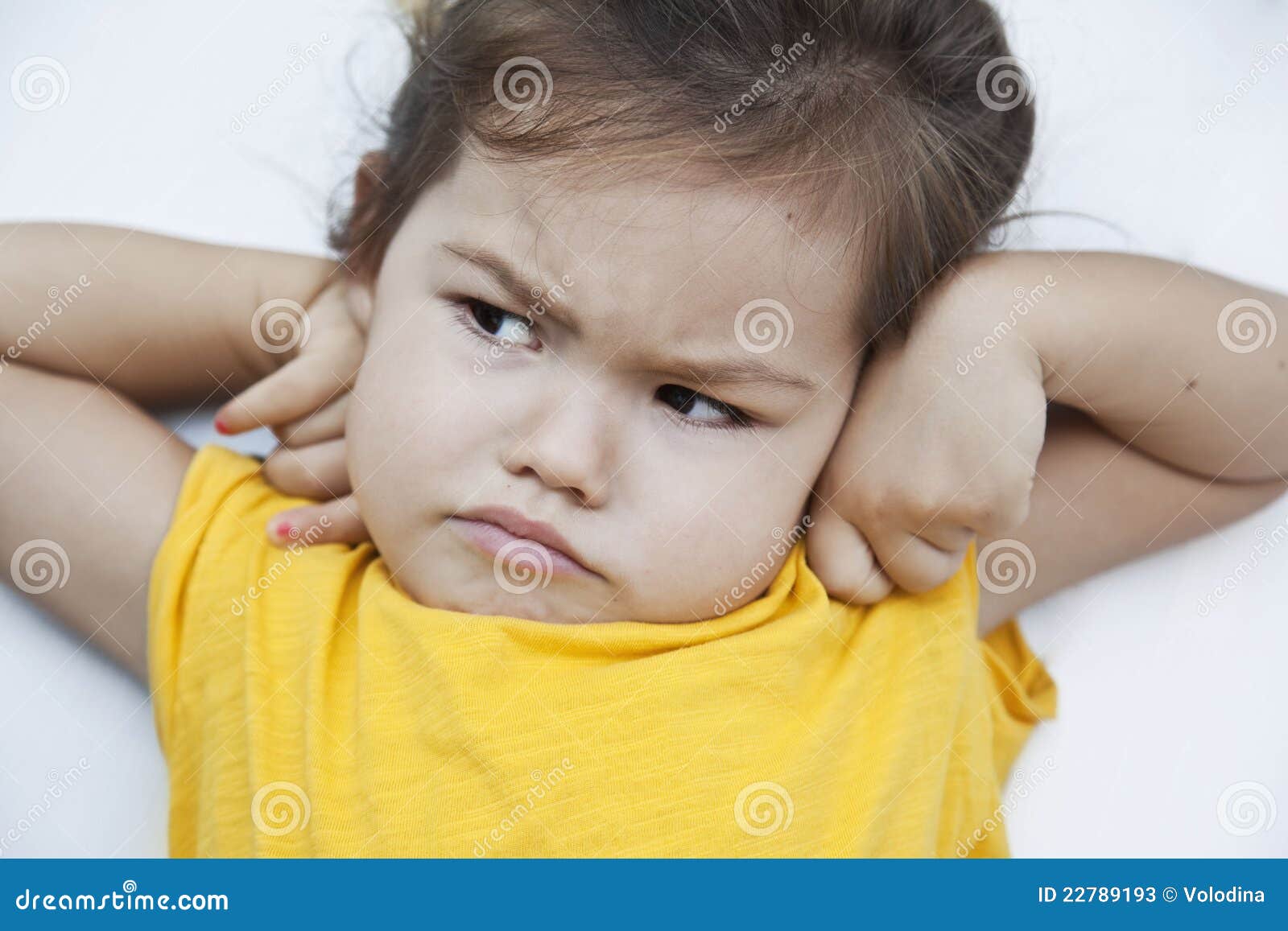 Girl with an unhappy face stock image. Image of unhappy - 22789193