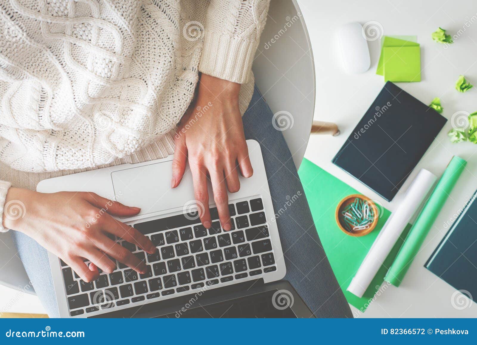 Girl using laptop keyboard stock photo. Image of laptop - 82366572