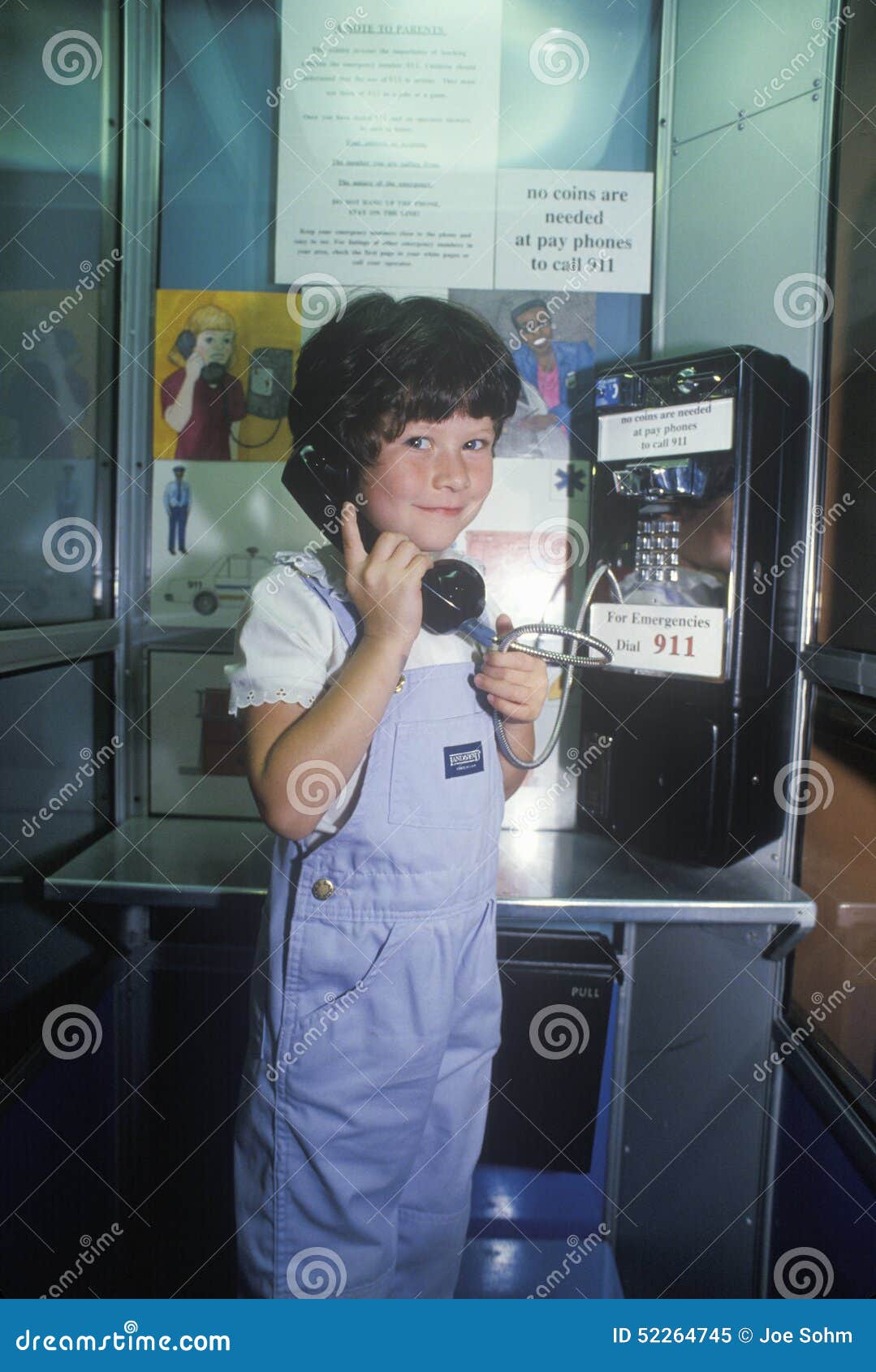 A Girl Using a Pay Telephone Editorial Image - Image of communication ...