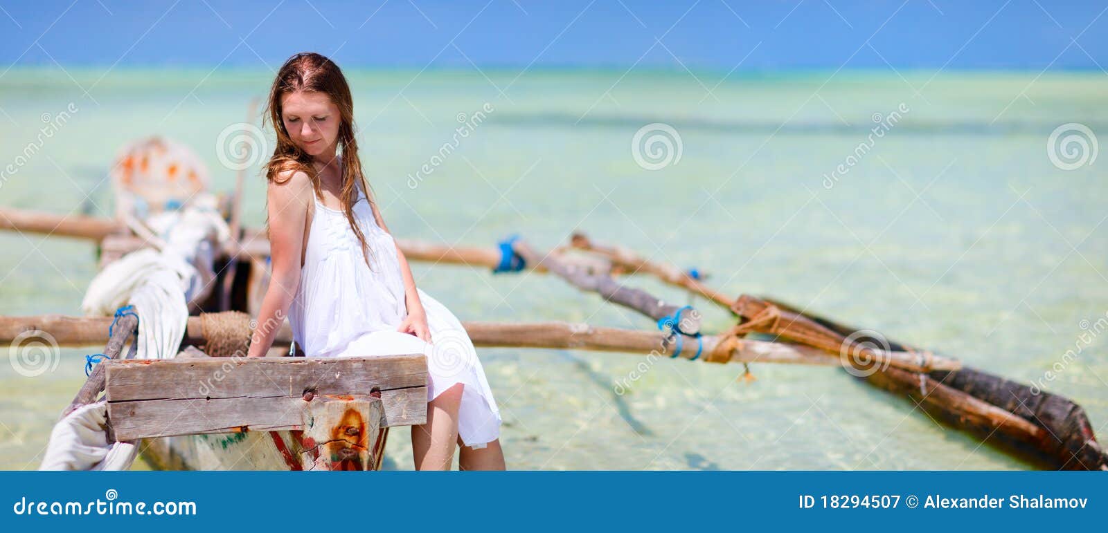 Girl on vacation stock image. Image of summer, inviting - 18294507