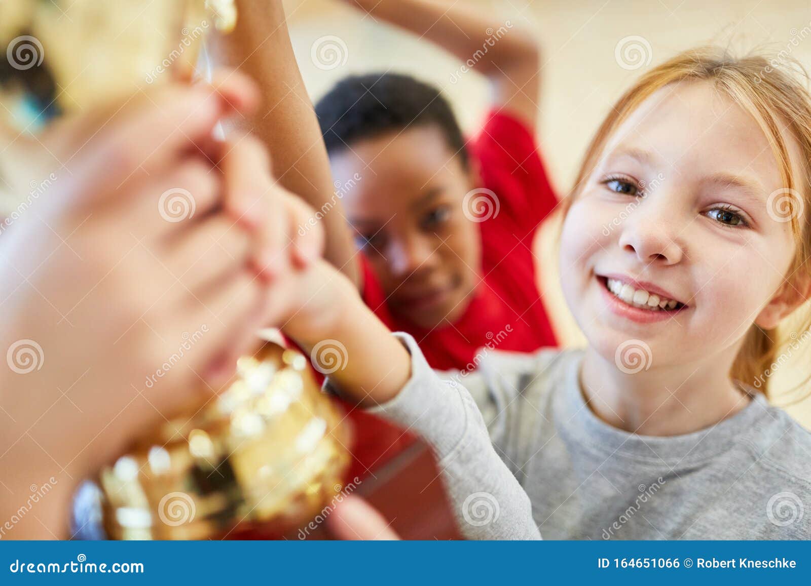 Girl at a victory ceremony stock photo. Image of smile - 164651066