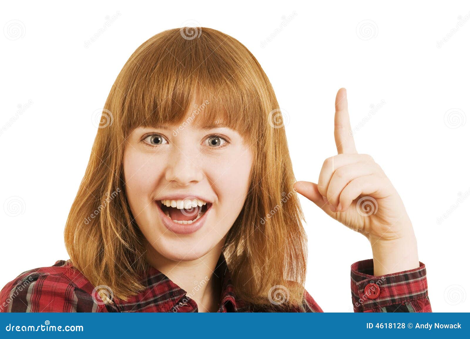 Girl Wagging Her Index Finger Stock Photo - Image of grin, behavior ...