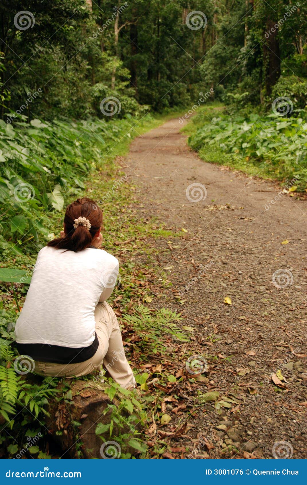 Girl waiting stock photo. Image of looking, road, rest - 3001076