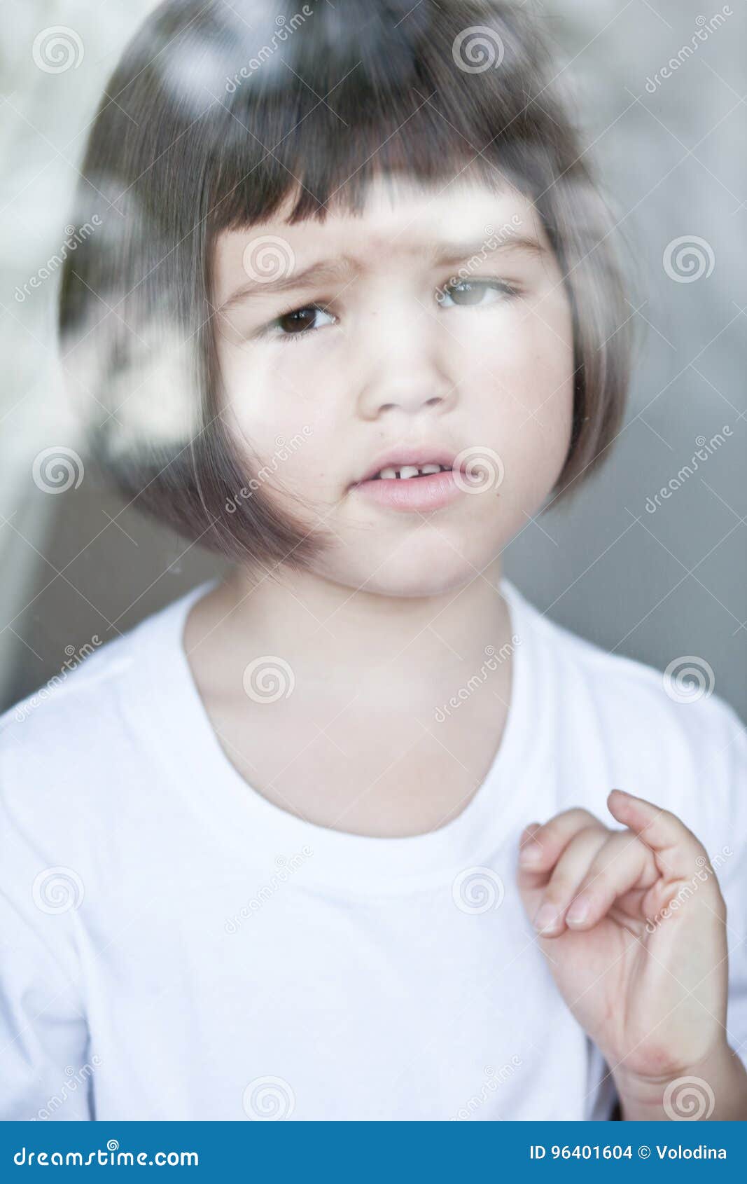 Girl waiting by the window stock photo. Image of crying - 96401604