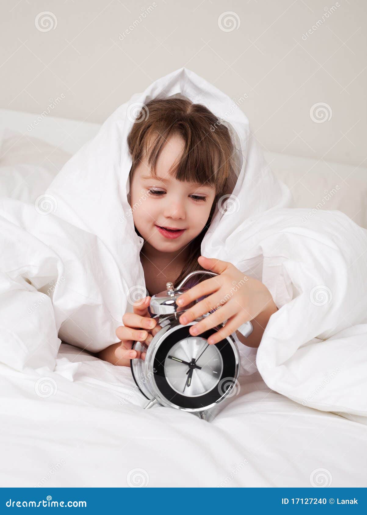Girl wakes up stock photo. Image of switch, home, girl - 17127240