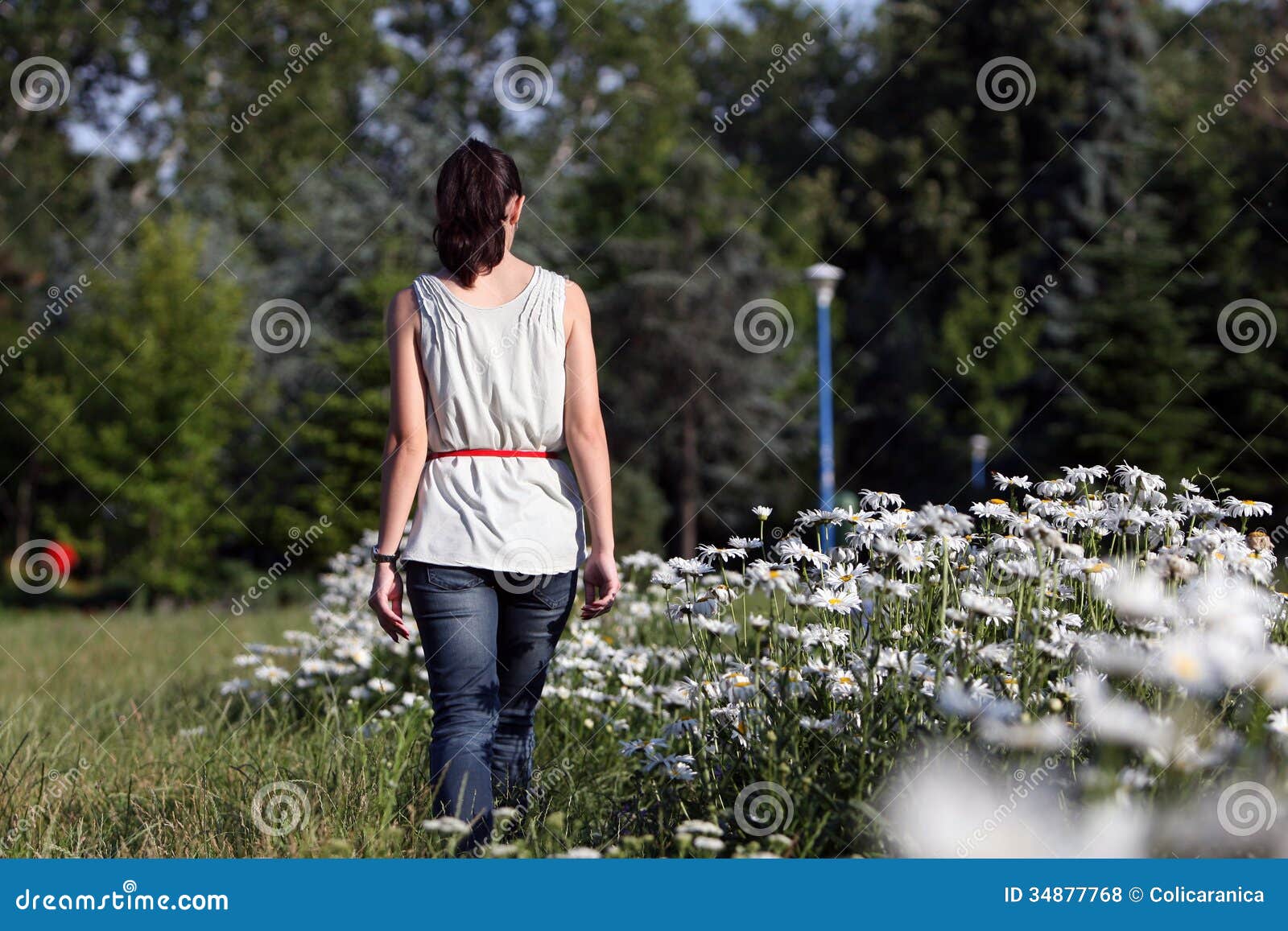 Girl stock photo. Image of girls, time, flowers, garden - 34877768