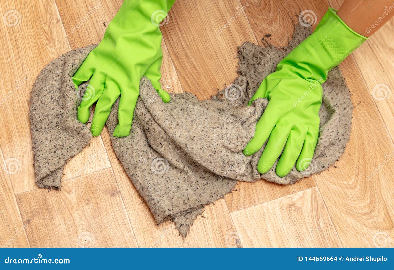 The Girl Washes the Floor with a Rag in the Room Stock Photo - Image of ...