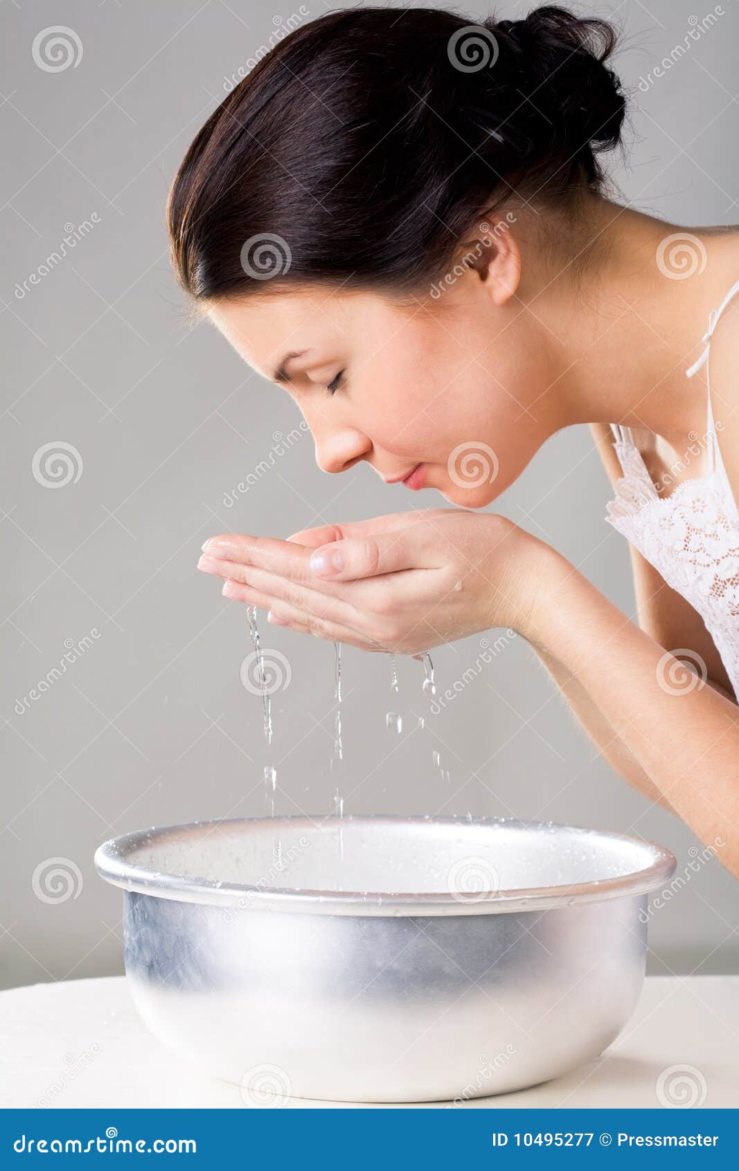 Girl washing stock image. Image of happy, miss, lady - 10495277