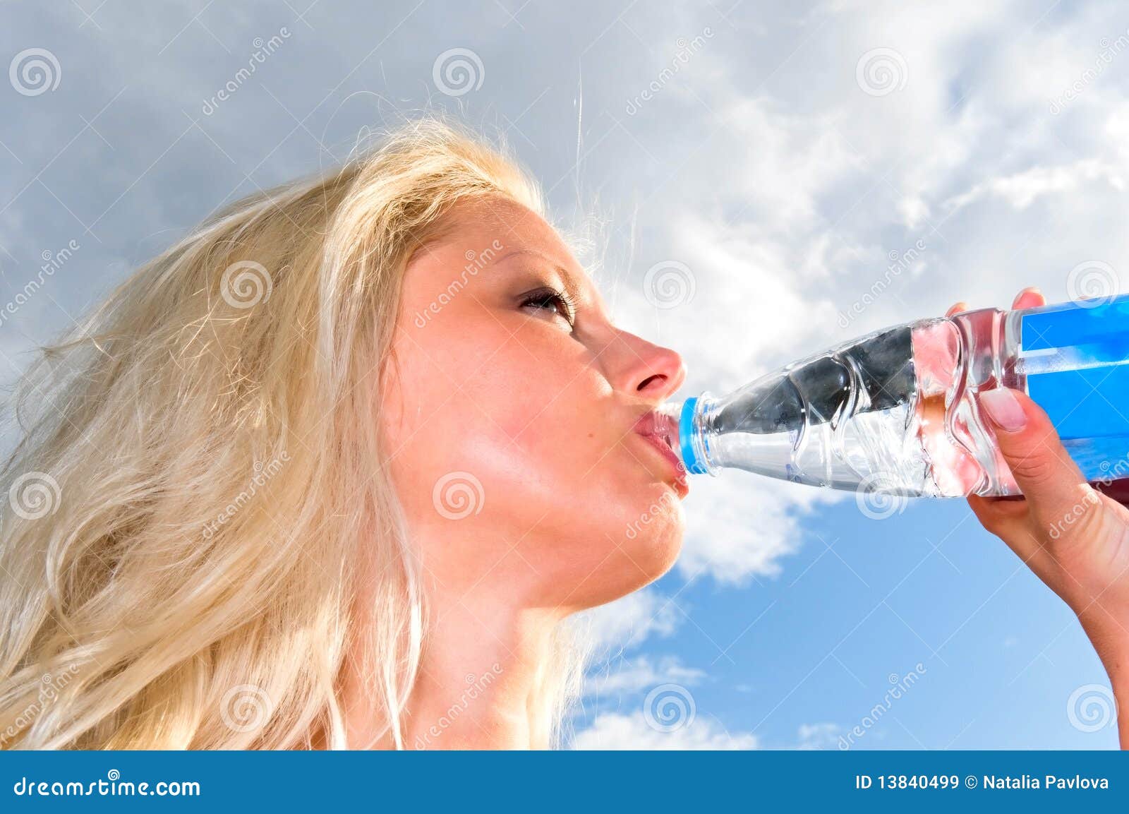 Girl with water stock image. Image of carefree, portrait - 13840499