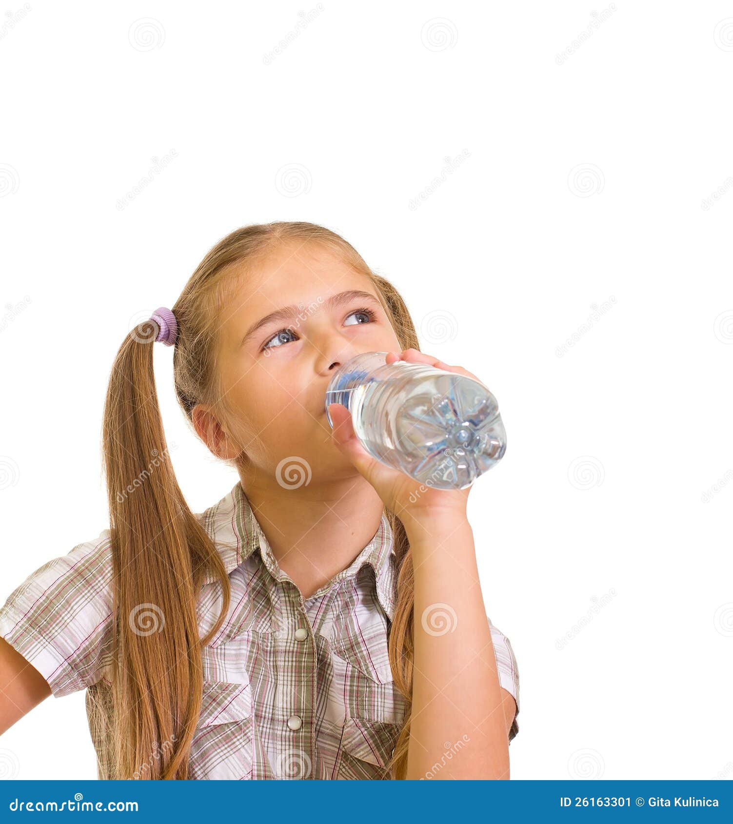 Girl with a water . stock image. Image of cold, healthy - 26163301
